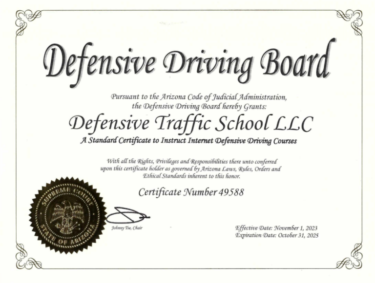 Defensive Driving School – 100% Online – Defensive Driving Courses